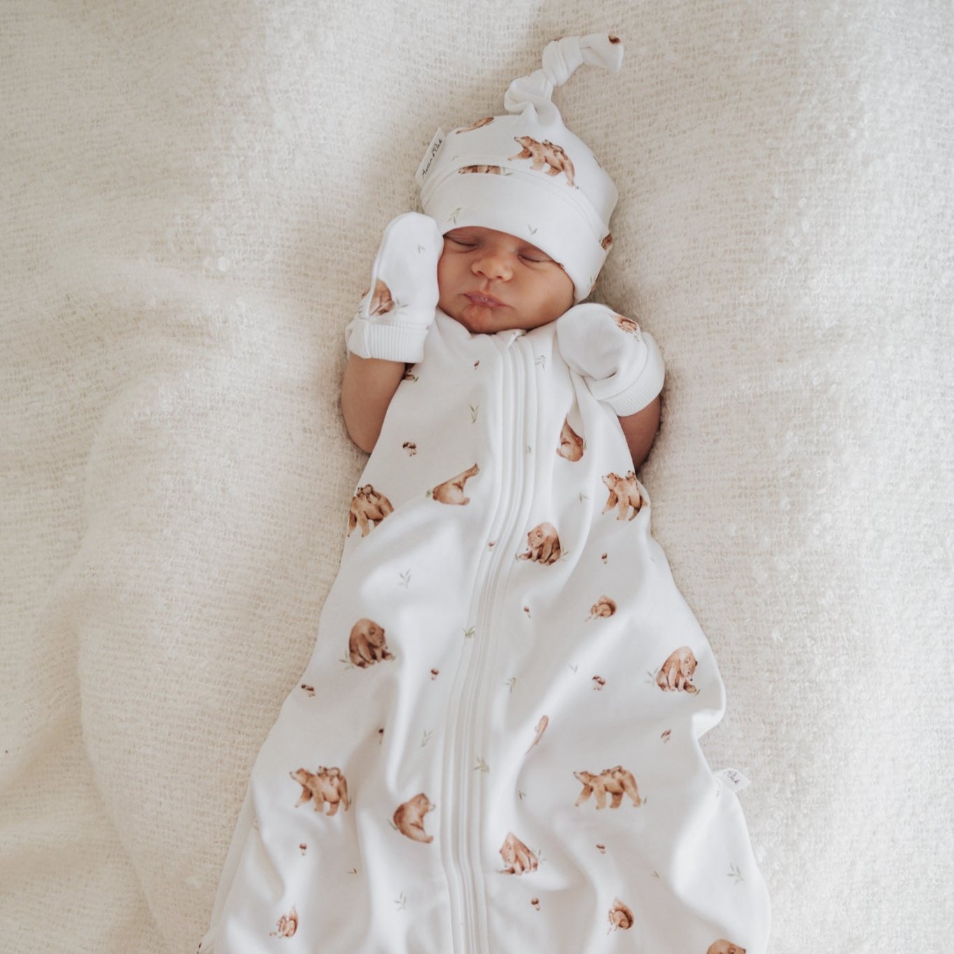 Baby Newborn Little Bear 5 Piece Gift Set Hamper Organic